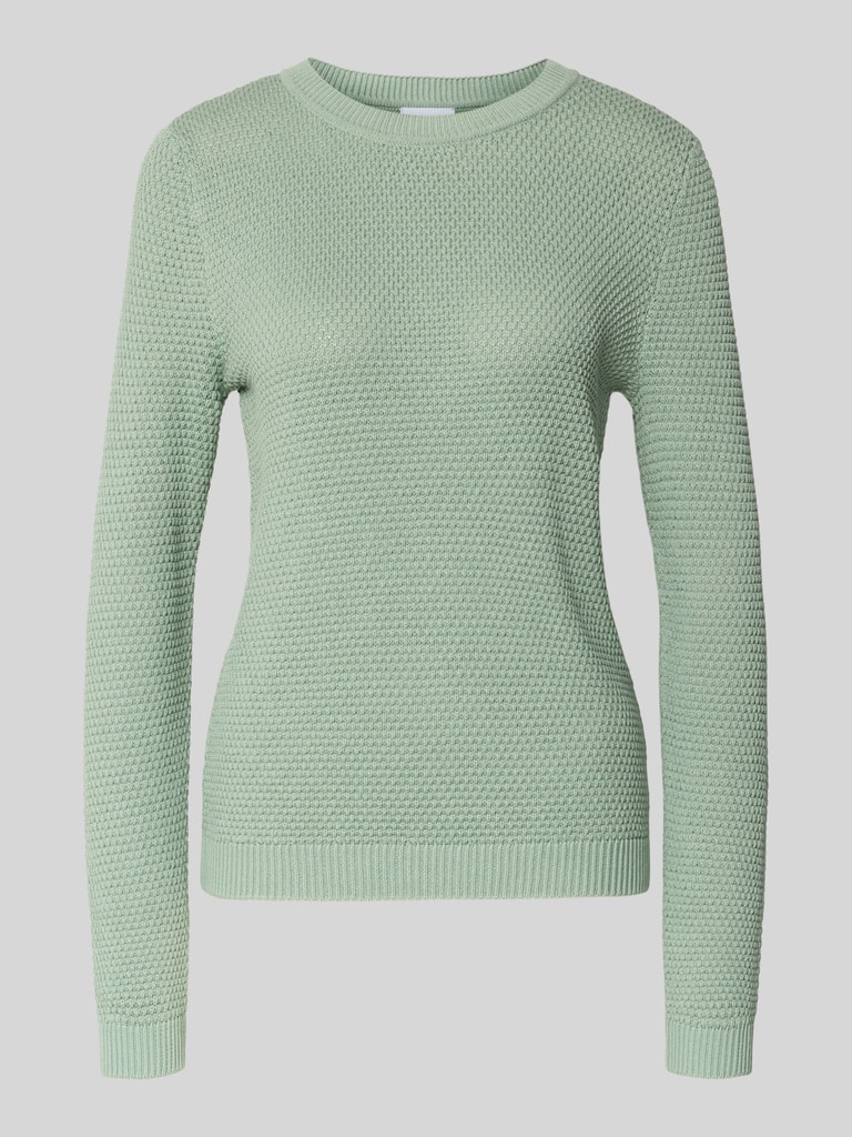 Vila Strickpullover mit gerippten Abschlüssen Modell 'dalo' (lind ...