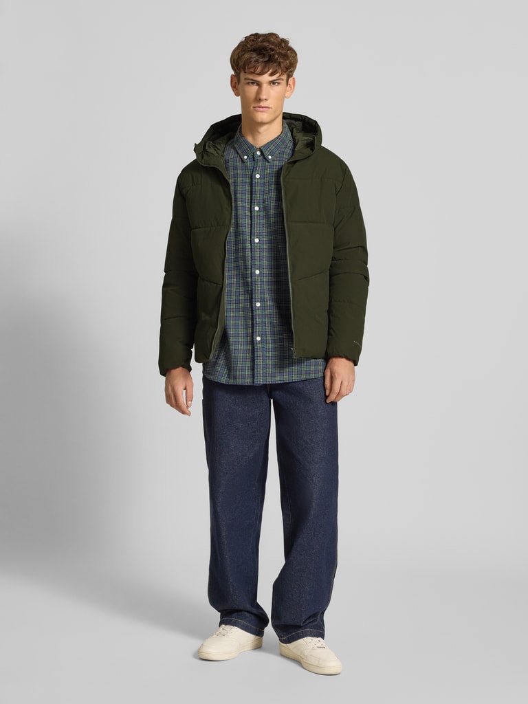 Jack & Jones Puffer Jacket met capuchon in olijfgroen online kopen | P&C