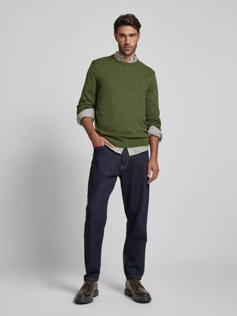 Polo Ralph Lauren Gebreide pullover van lanawol met ronde hals in ...