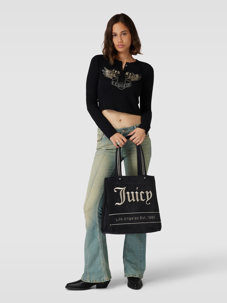Juicy Couture Shopper mit Label-Stitching Modell 'IRIS' (black) online ...