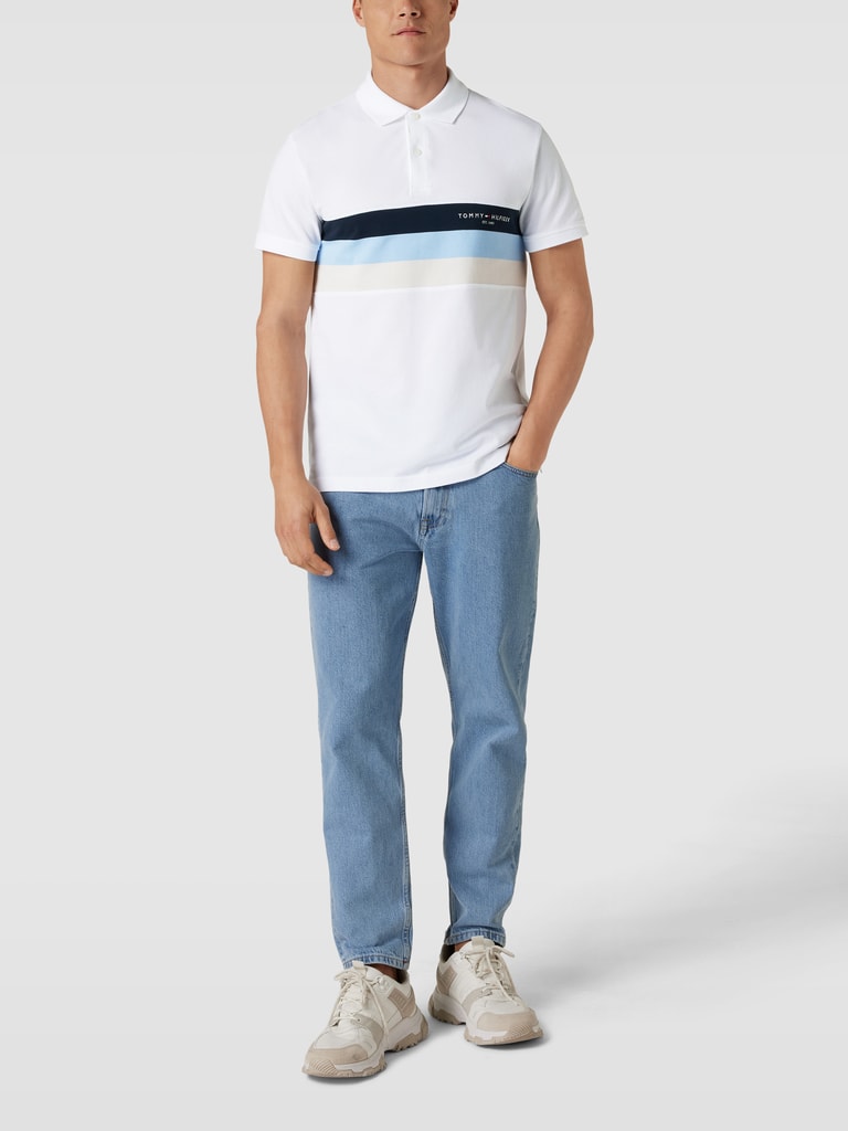 Tommy Hilfiger Poloshirt mit Label-Detail (weiss) online kaufen
