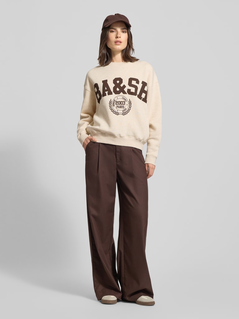 Bash Sweatshirt mit Label-Print Modell 'FENJA' (beige) online kaufen
