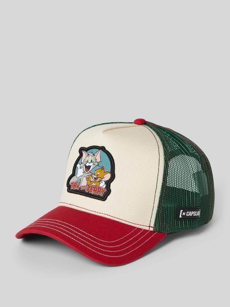 Capslab Trucker Cap mit Motiv-Badge Modell 'Tom&Jerry' (offwhite ...