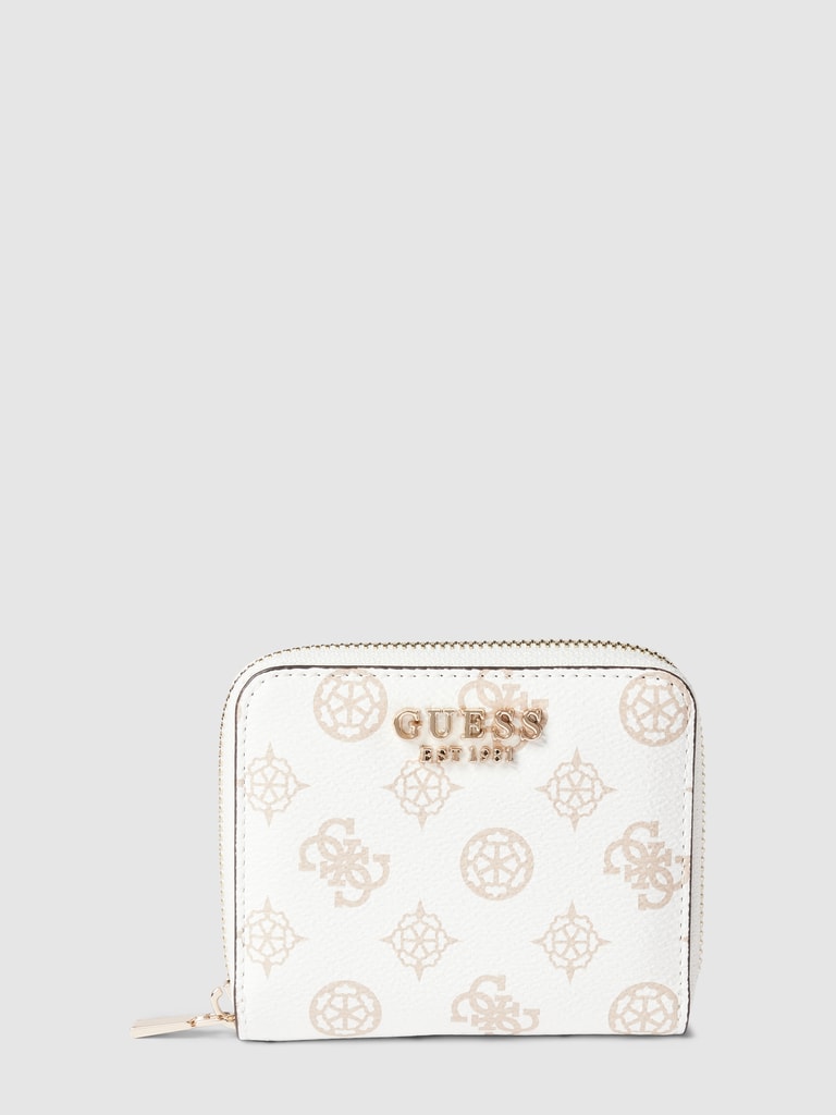 Guess Portemonnaie mit Allover-Logo Modell 'LAUREL' (weiss) online kaufen