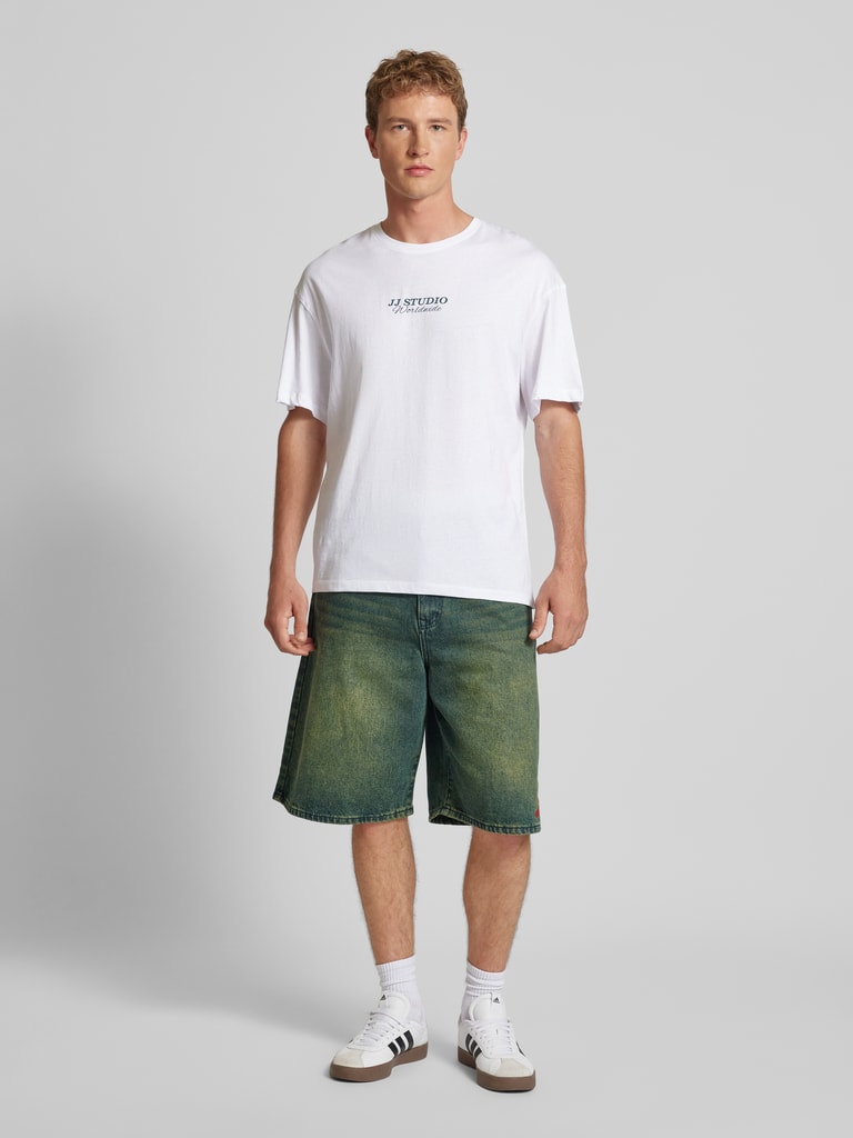 JACK & JONES T-Shirt mit Label-Print Modell 'PRAIA' (weiss) online kaufen