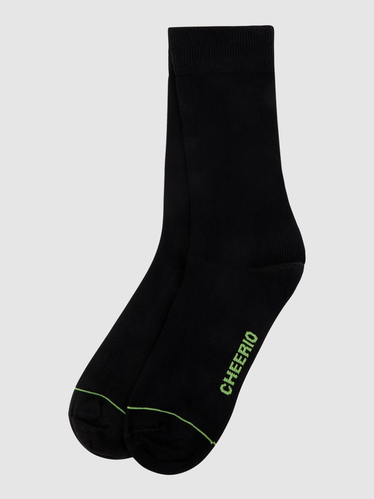 Cheerio Socken mit Label-Detail Modell 'BEST FRIEND' (black) online kaufen