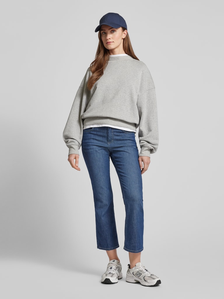 Angels Korte jeans in effen design, model 'Leni' in blauw online kopen ...