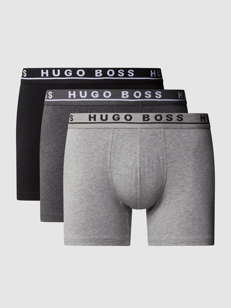 BOSS Trunks im 3er-Pack - langes Bein (anthrazit melange) online kaufen