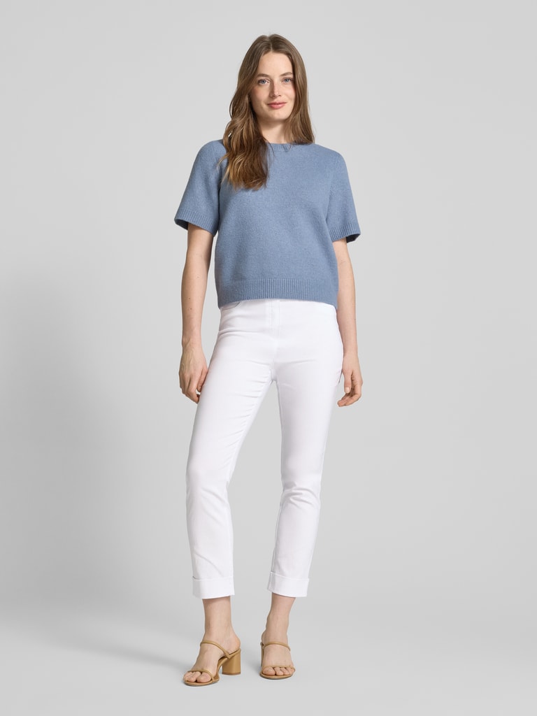 STEHMANN Regular Fit Hose mit verkürztem Schnitt Modell 'IGOR' (weiss ...