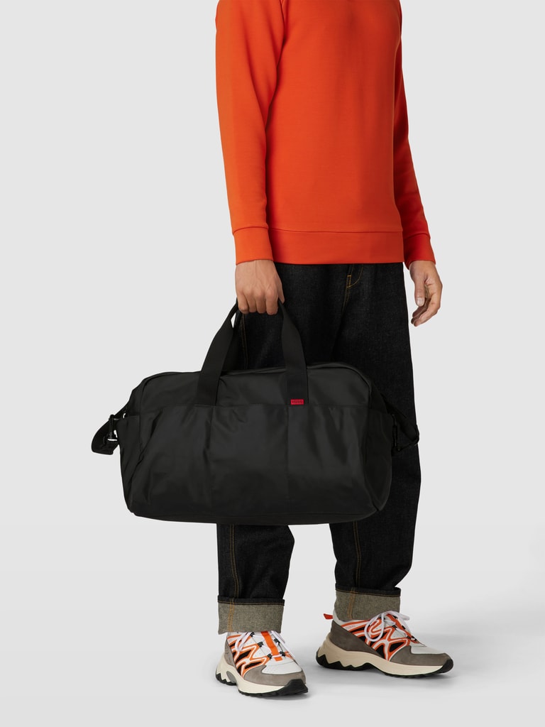 Kup online HUGO Torba sportowa z detalem z logo model ‘Ethon’ (czarny)