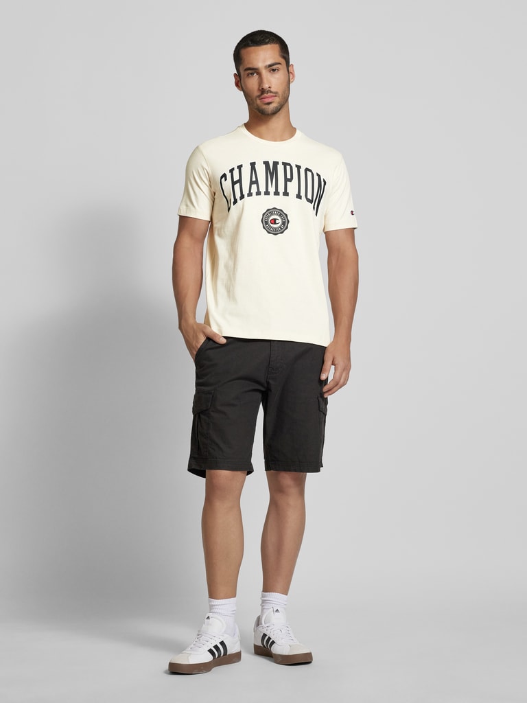 CHAMPION T-Shirt mit Label-Print Modell 'Bookstore' (offwhite) online ...