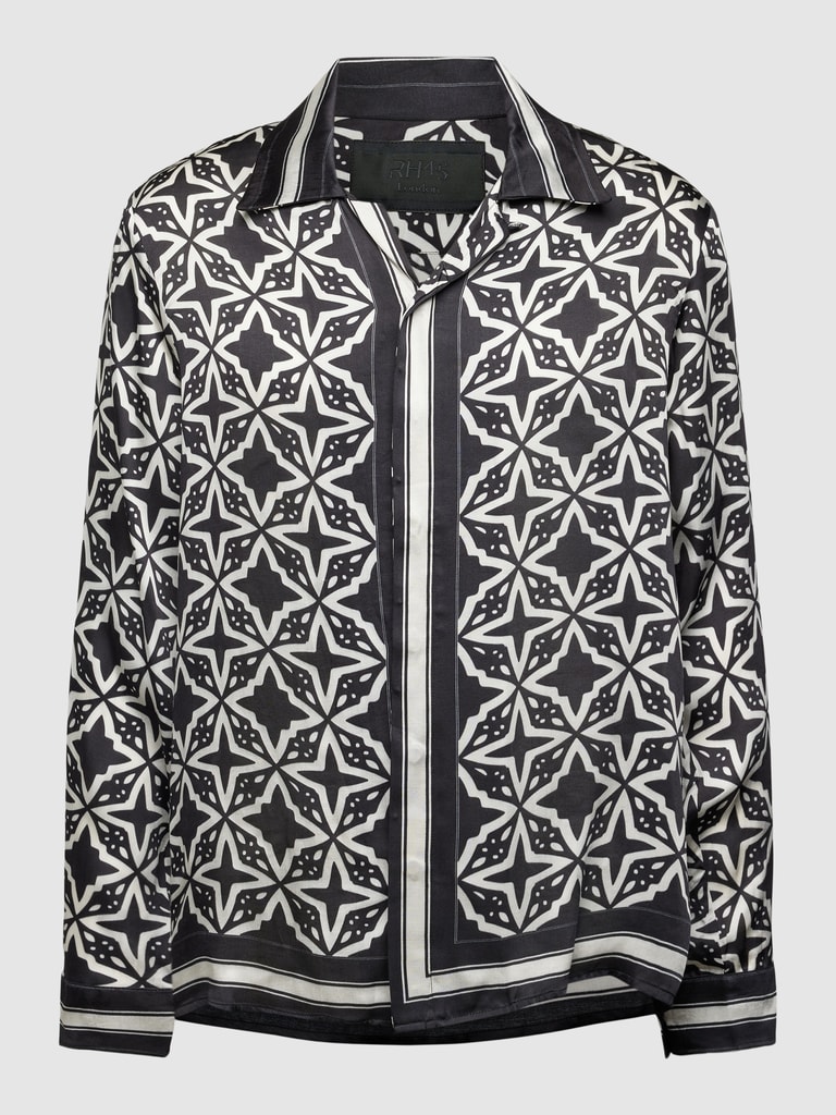 RH45 Relaxed Fit Freizeithemd aus reiner Viskose (black) online kaufen