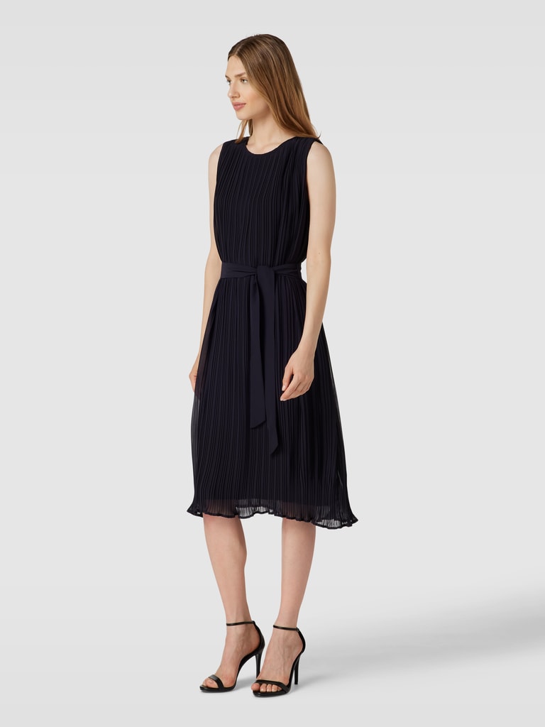 Christian Berg Woman Selection Midikleid mit Plisseefalten (marine ...