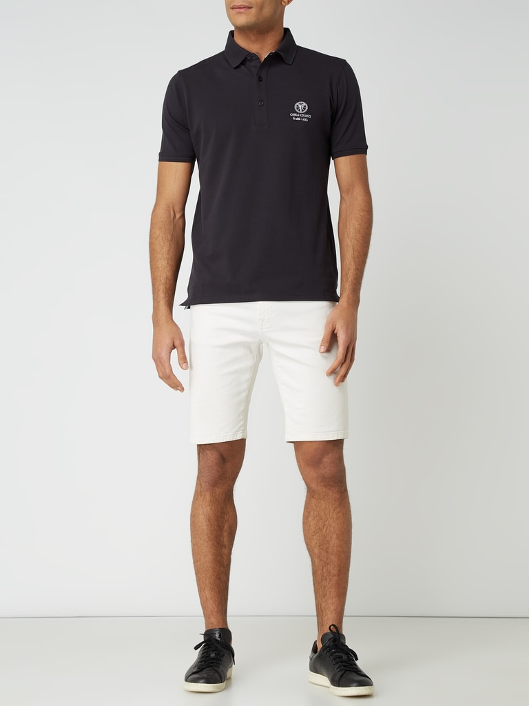 CARLO COLUCCI Poloshirt mit Stretch-Anteil (black) online kaufen