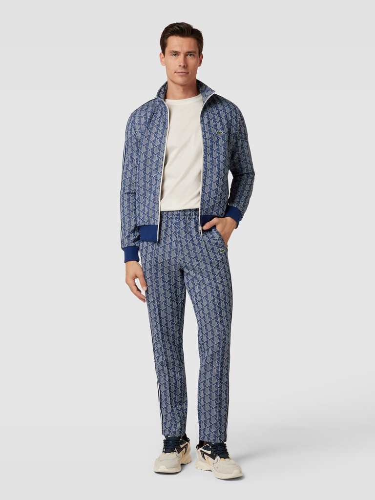 Kup online Lacoste Bluza rozpinana ze stójką (ciemnoniebieski)