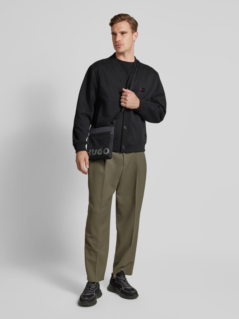 Kup online HUGO Torba na ramię z nadrukiem z logo model ‘Hans’ (czarny)