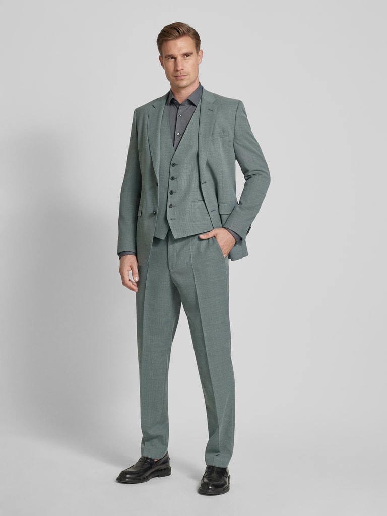 BOSS Pantalon in gemêleerde look, model 'Leon' in lindegroen online ...