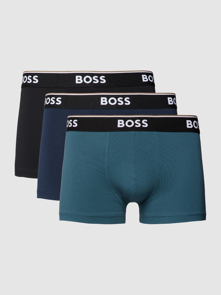 BOSS Trunks mit elastischem Label-Bund im 3er-Pack (blau) online kaufen