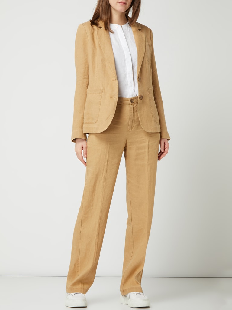 Part Two Leinenblazer mit Eingrifftaschen Modell 'Blaire' (beige) online kaufen