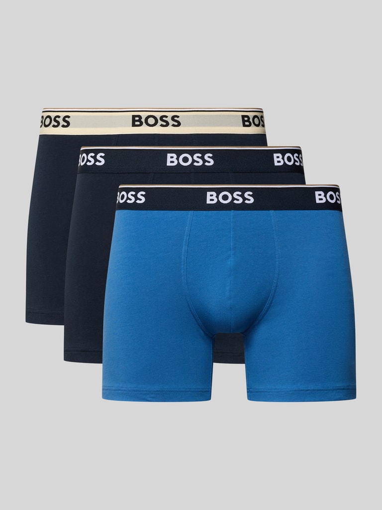 BOSS Trunks aus Baumwoll-Mix im 3er-Pack Modell 'BOXER' (blau) online ...