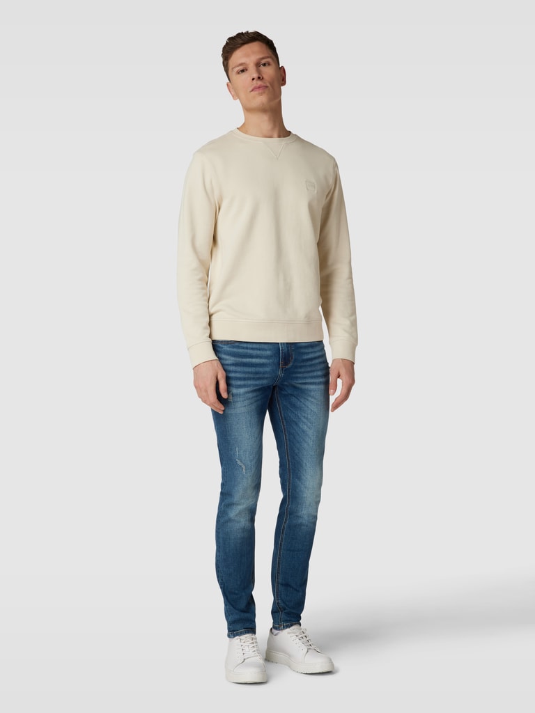 Kup online Blue Monkey Jeansy z naszywką z logo model ‘Lenn’ (niebieski)