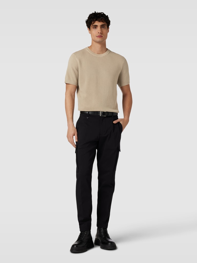 JAKE*S STUDIO MEN T-Shirt mit Strukturmuster (taupe) online kaufen