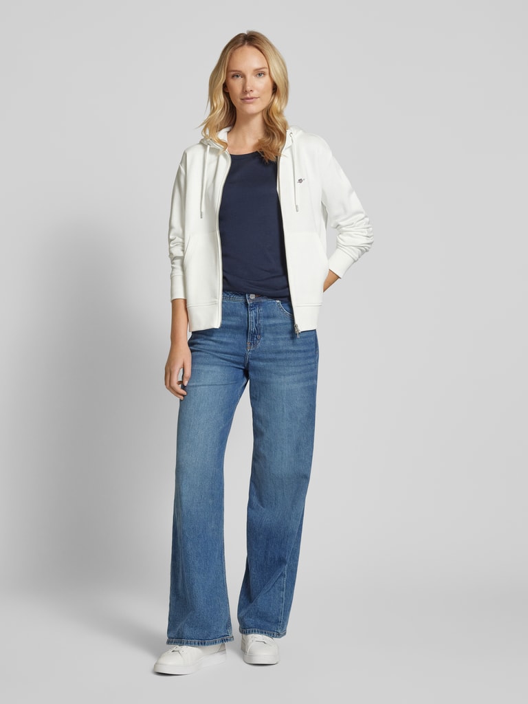 Gant Sweatjacke mit Kapuze (offwhite) online kaufen