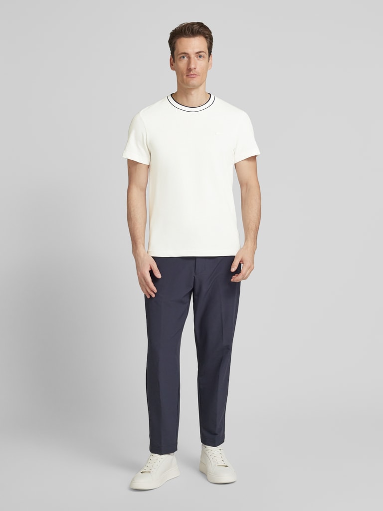 Lacoste T-Shirt mit Label-Stitching (offwhite) online kaufen