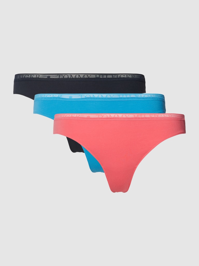 TOMMY HILFIGER Strings im 3er-Pack mit elastischem Logo-Bund (pink ...