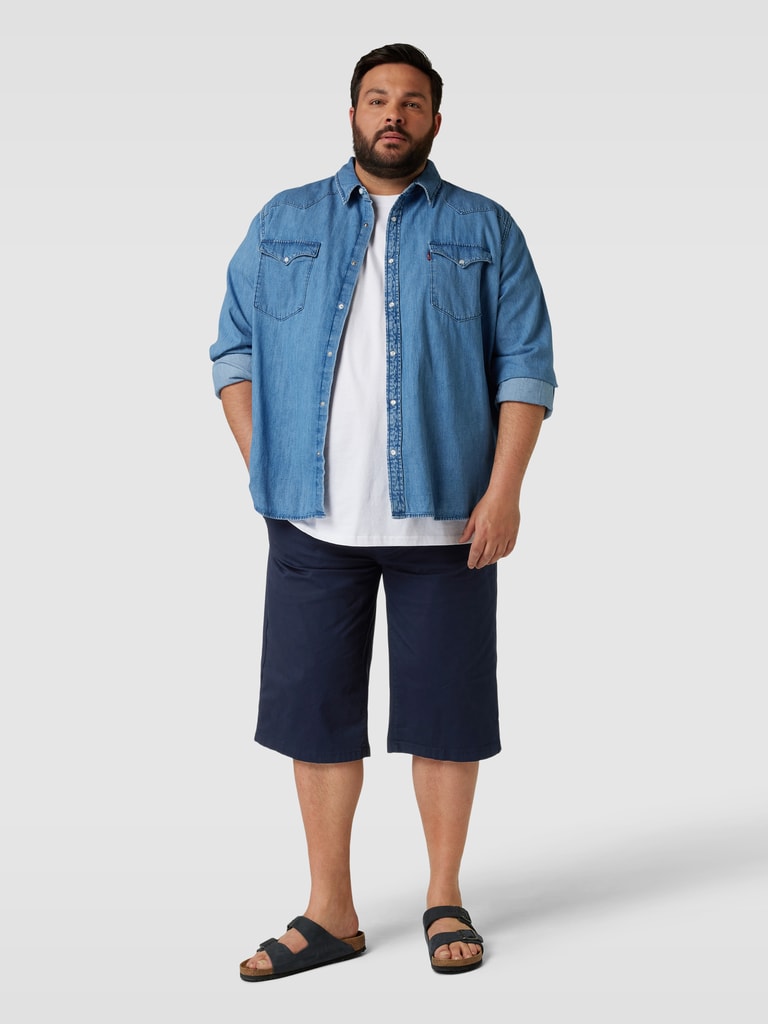 S.Oliver Plus PLUS SIZE Chino-Shorts mit Gesäßtaschen (marine) online ...
