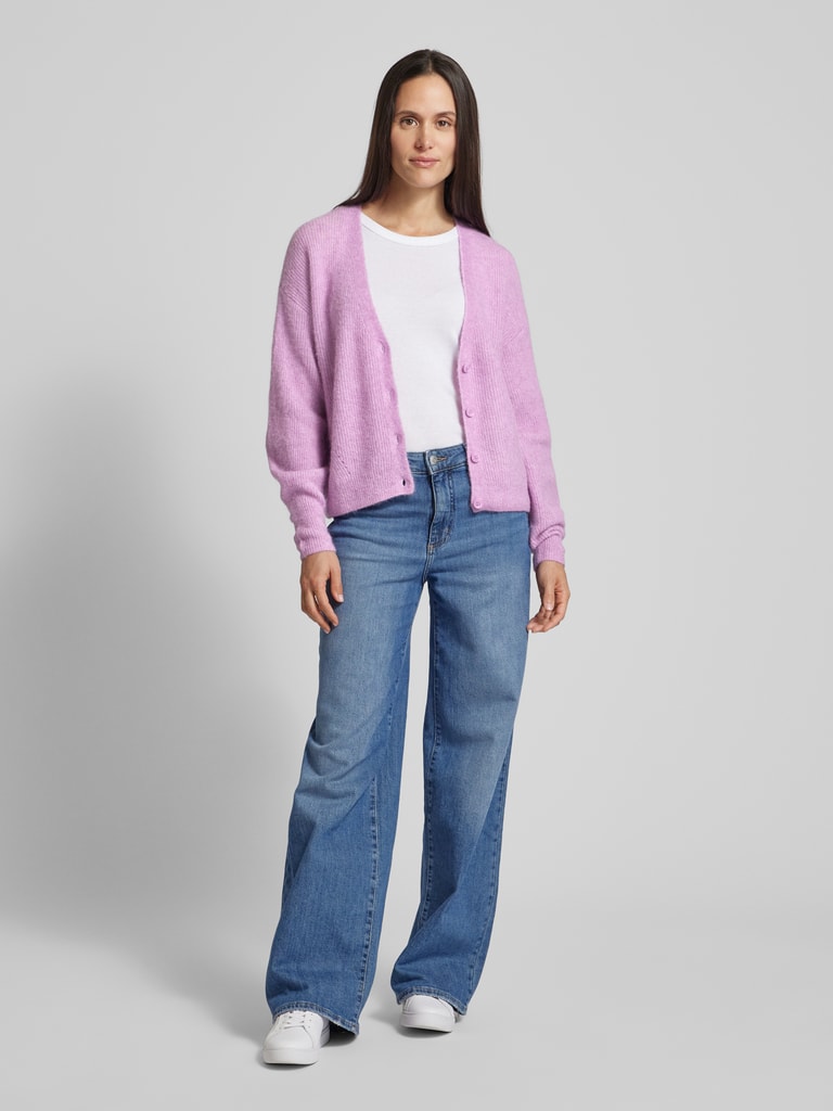 MOS MOSH Strickcardigan mit tiefem V-Ausschnitt Modell 'THORA' (flieder ...