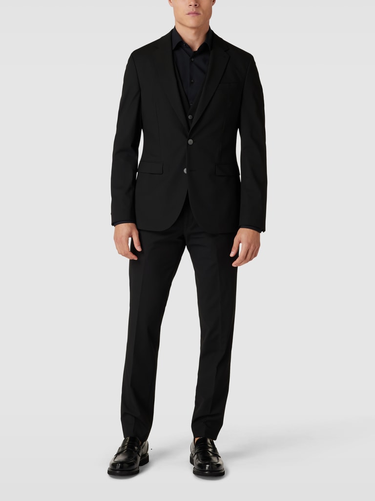 MCNEAL Slim Fit 2-Knopf-Sakko mit Pattentaschen (black) online kaufen