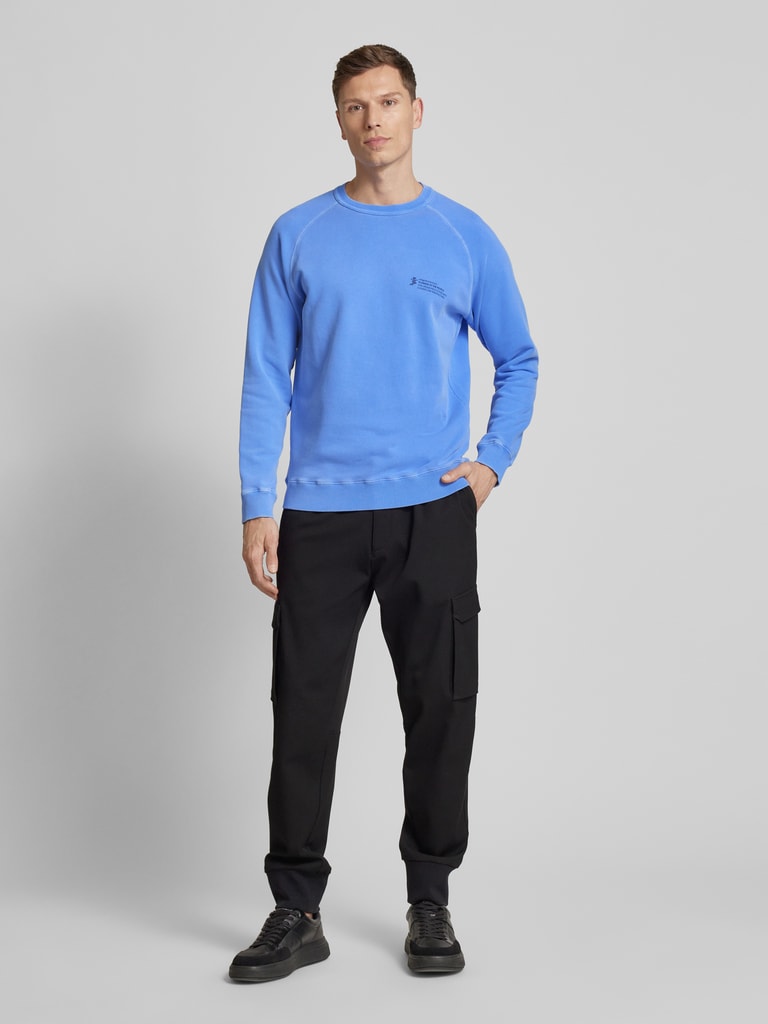 Kup online Thinking Mu Bluza z okrągłym dekoltem (błękitny)