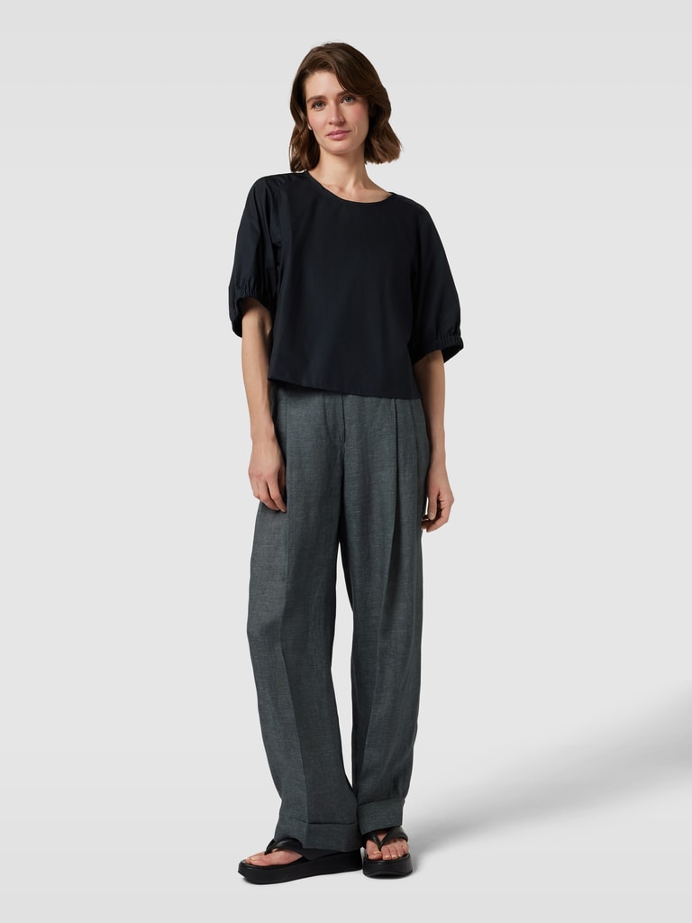 Emporio Armani Cropped Blusenshirt mit 3/4-Arm (marine) online kaufen