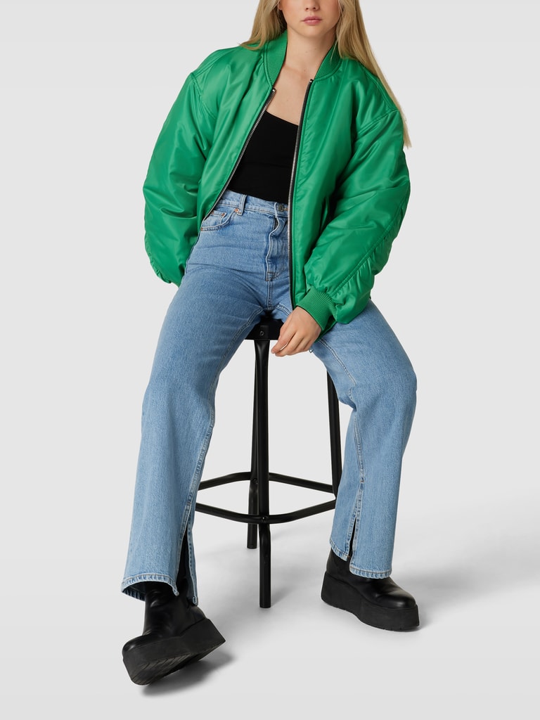 CATWALK JUNKIE Bomberjack met ritssluiting, model 'FAYE' in groen ...