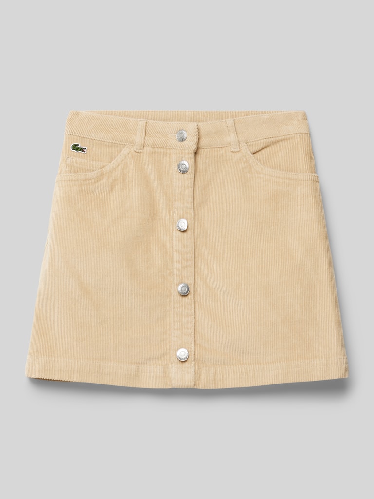 Lacoste Rok met knoopsluiting in camel online kopen | P&C