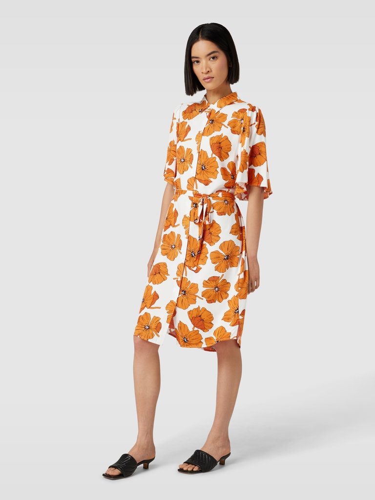 Another Label Hemdblusenkleid aus Viskose mit Allover-Muster Modell ...