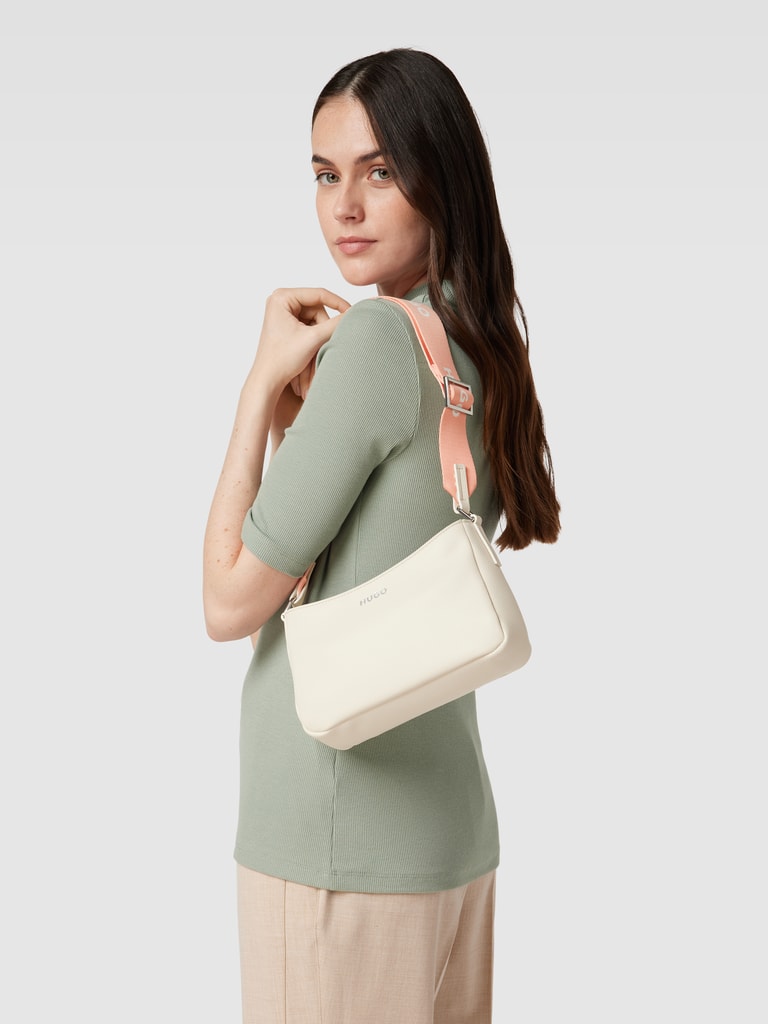 HUGO Hobo Bag mit Label-Details (offwhite) online kaufen