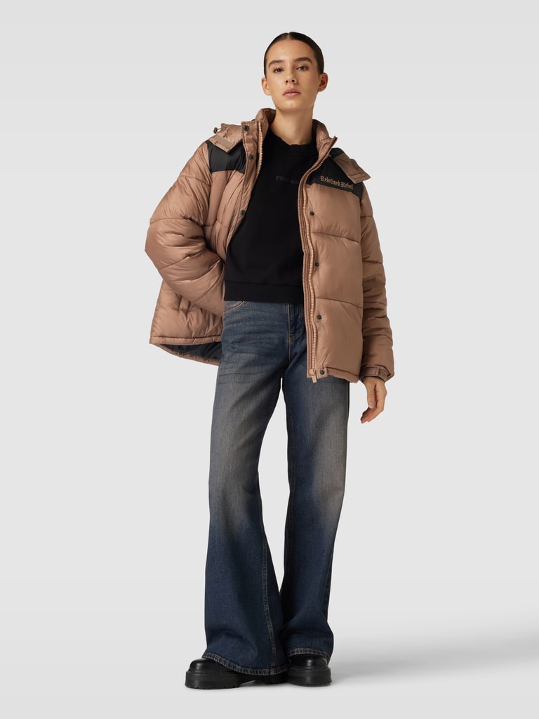 Redefined Rebel Gewatteerd jack met labelopschrift, model 'DACE' in ...