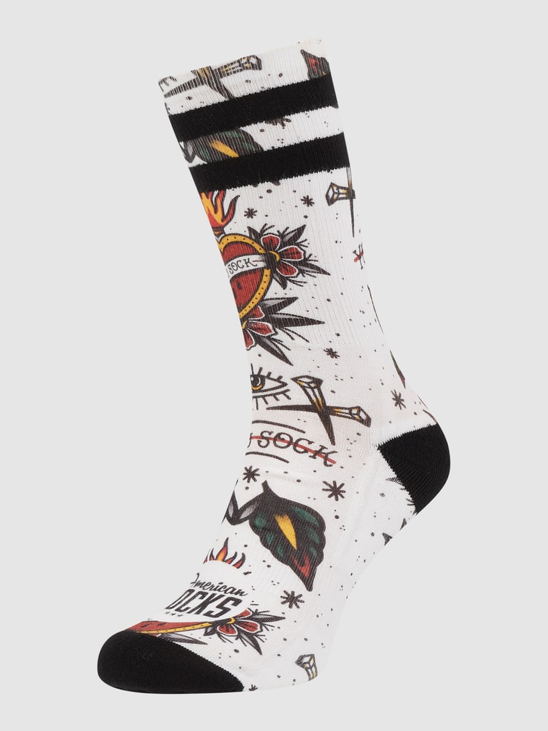 American Socks Socken mit Allover-Muster (rot) online kaufen