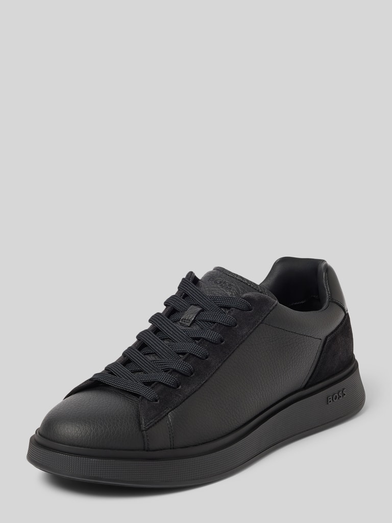 BOSS Low Top Sneaker aus echtem Rindsleder Modell 'BULTON_RUNN' (black ...