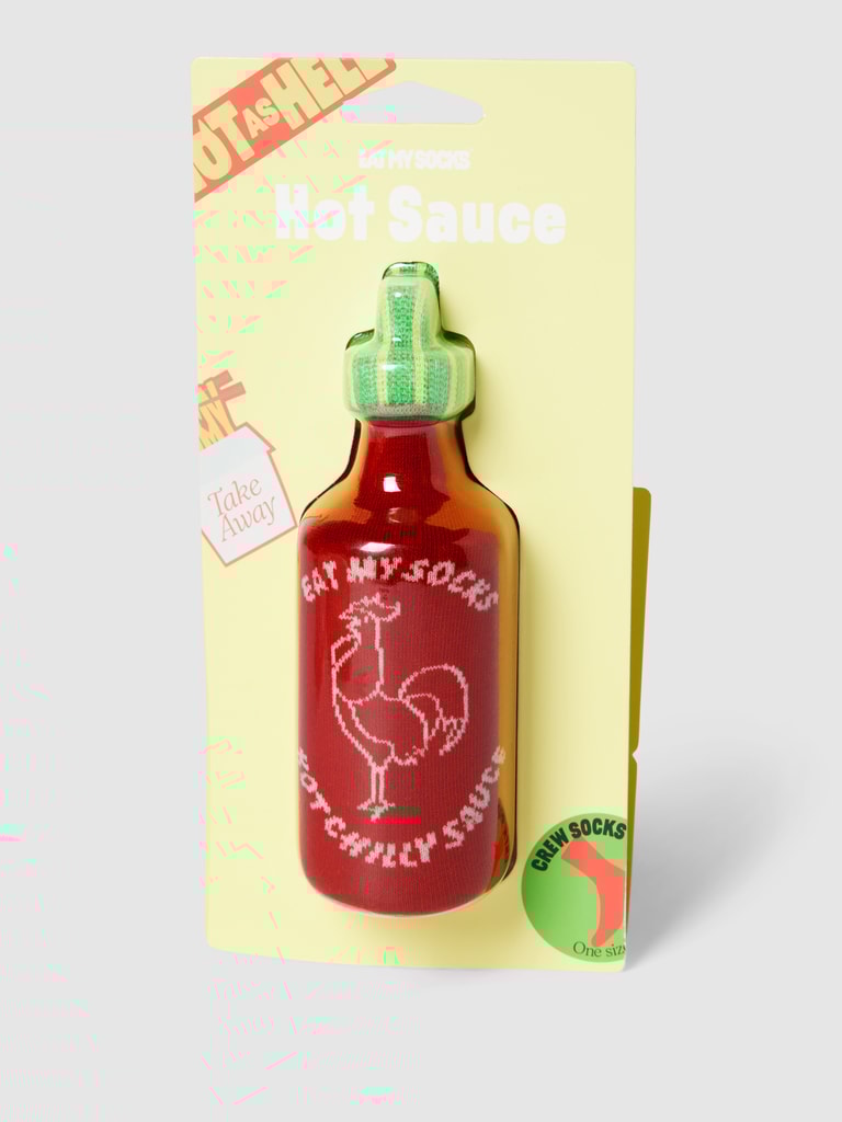 Eat my Socks Socken mit Label-Print Modell 'Socks Hot Sauce' (rot ...