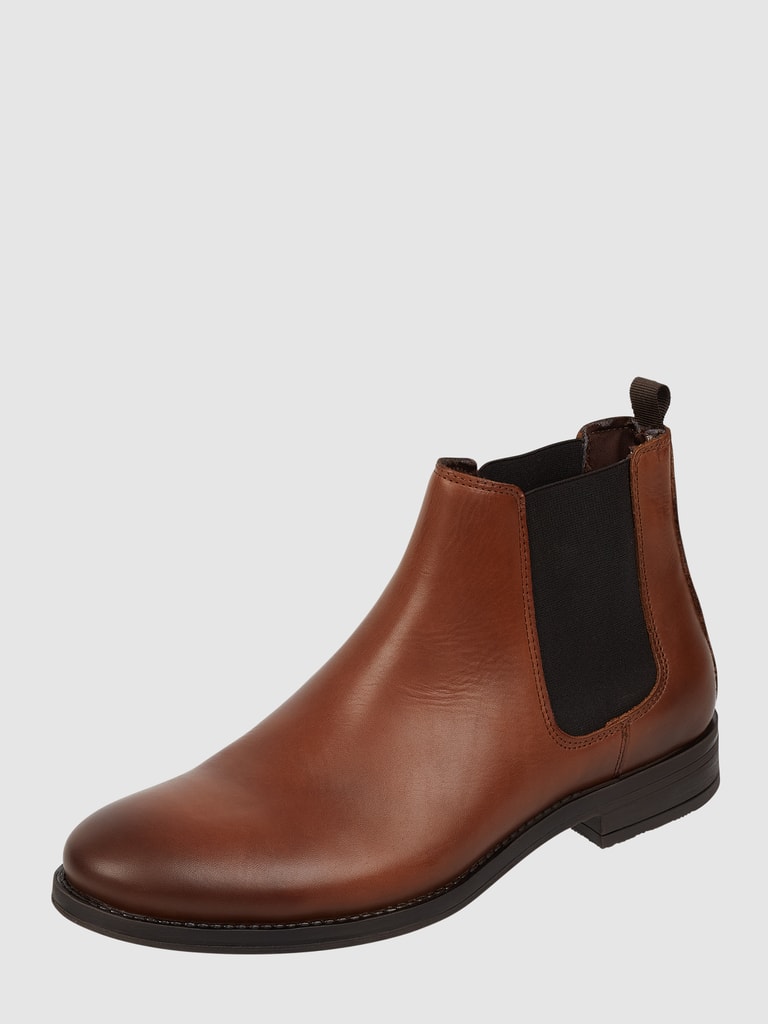 Jack & Jones Chelsea Boots aus Leder Modell 'Wargo' (cognac) online kaufen