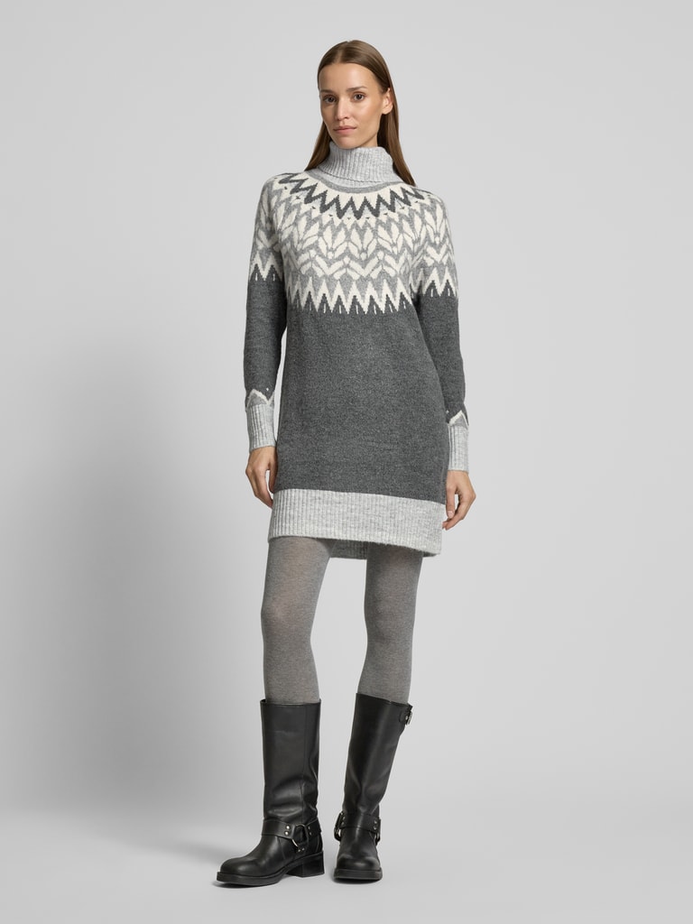 FREE/QUENT Strickkleid mit Rollkragen Modell 'MERLA' (dunkelgrau ...
