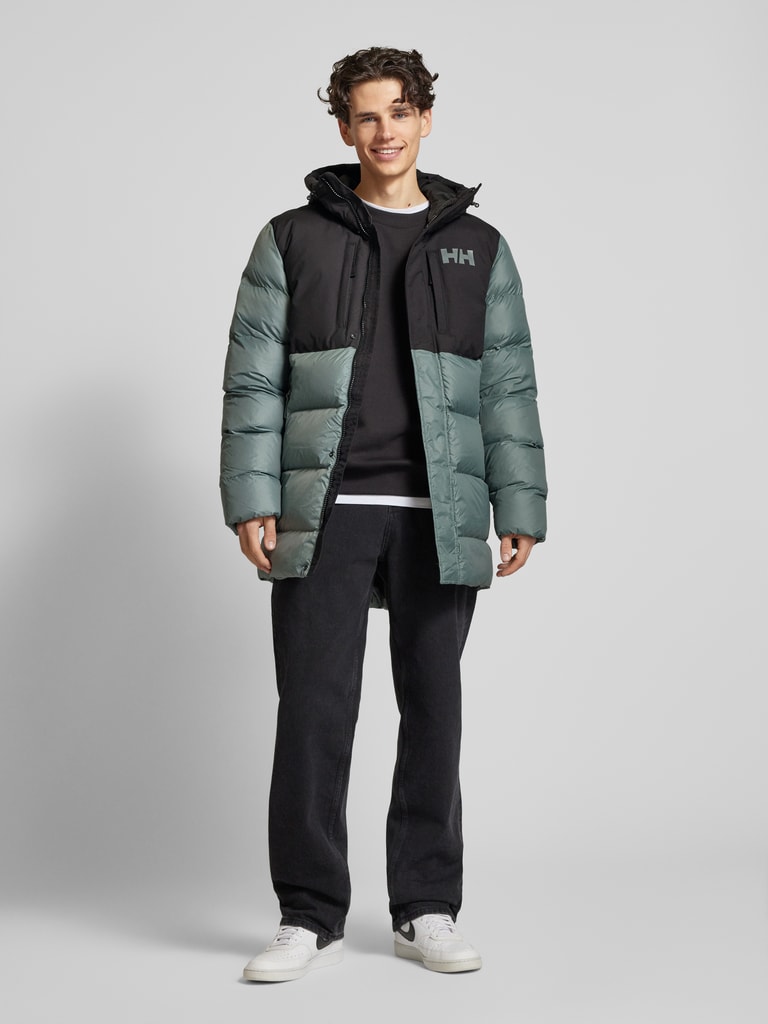 Helly Hansen Gewatteerd jack met labelprint, model 'ACTIVE' in grafiet ...