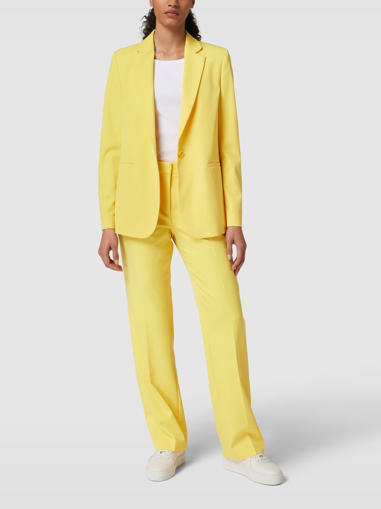 Jake*s Collection Bandplooibroek met Franse steekzakken in geel online ...