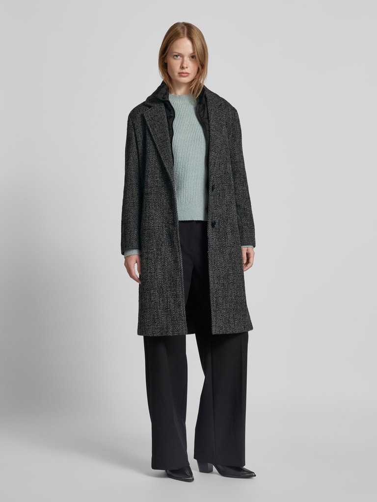 Jake*s Collection Mantel mit Reverskragen (black) online kaufen