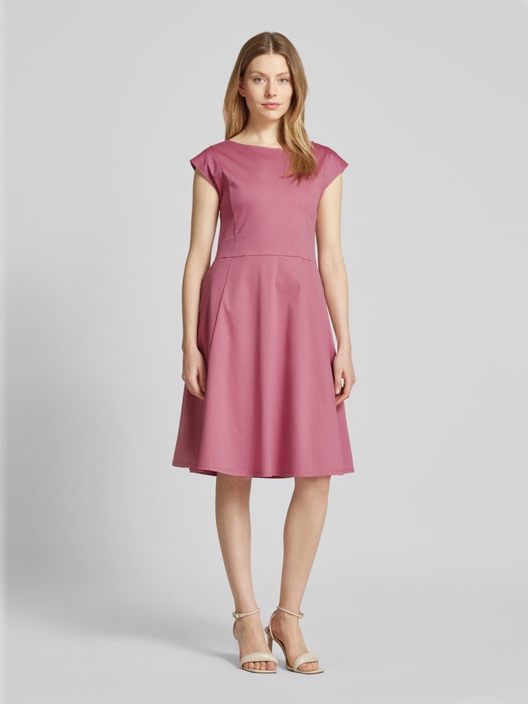 Christian Berg Woman Selection Knielanges Kleid mit U-Boot-Ausschnitt ...