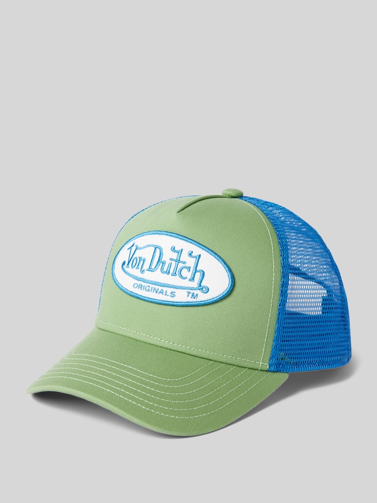 Von Dutch Trucker Cap mit Label-Badge Modell 'BOSTON' (gruen) online kaufen