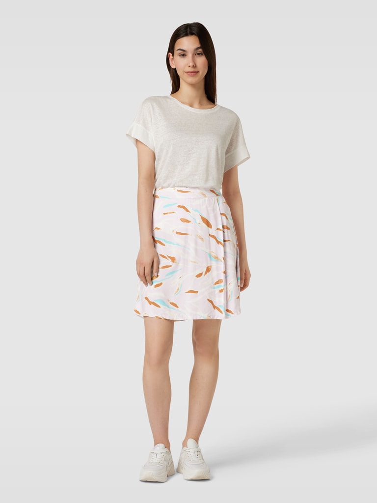 Tom Tailor Minirok van viscose met all-over motief in roze online kopen | P&C